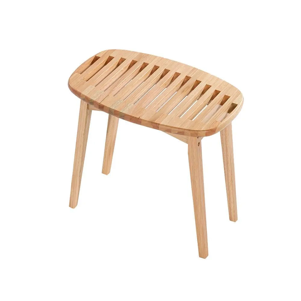 Mesa Lateral Oval Riviera com Verniz Natural | Openbox2